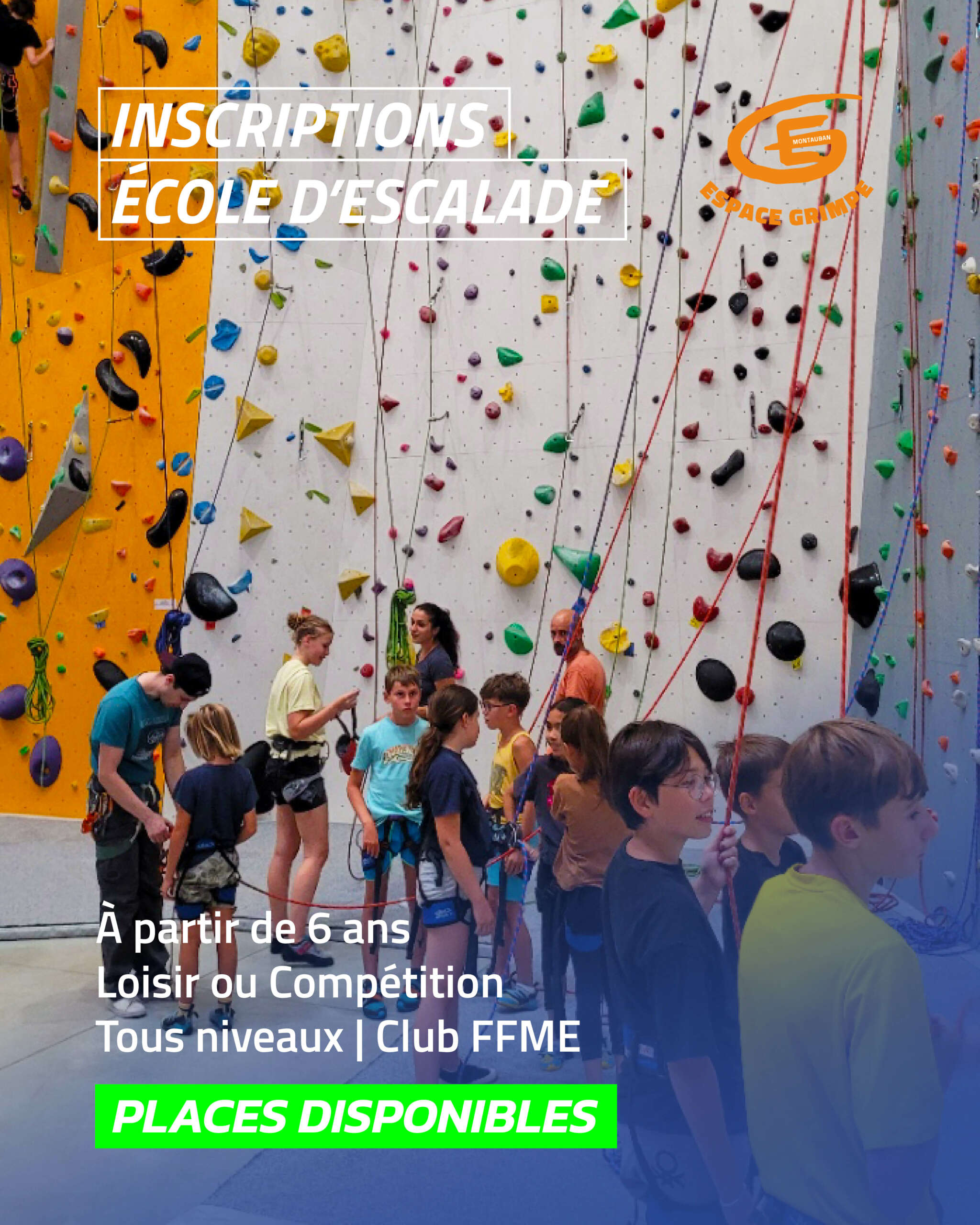 École d'escalade - Inscriptions pour la saison 2025/26 - Climb'Zone ...